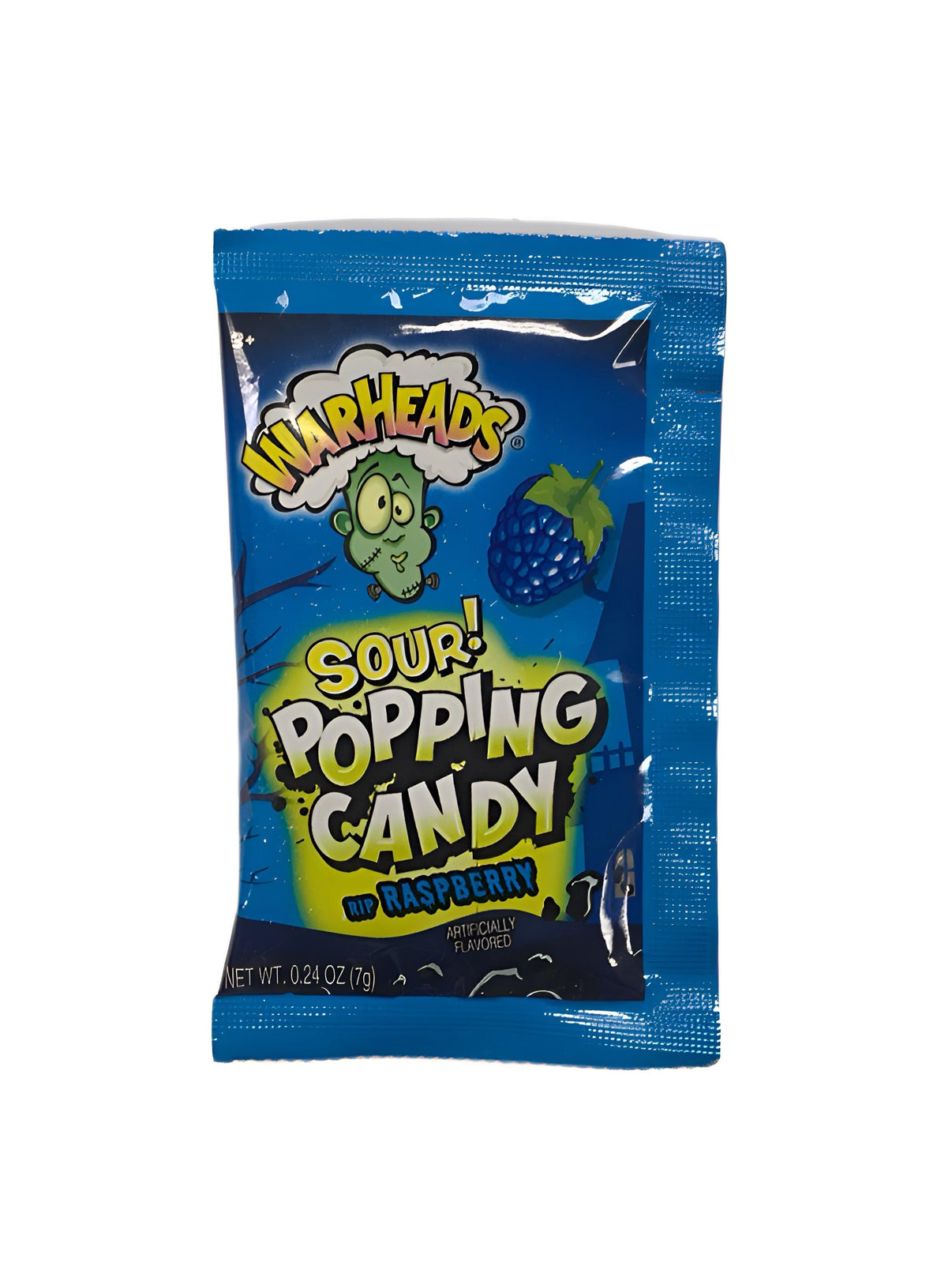Warheads Sour Popping Candy Blue Raspberry