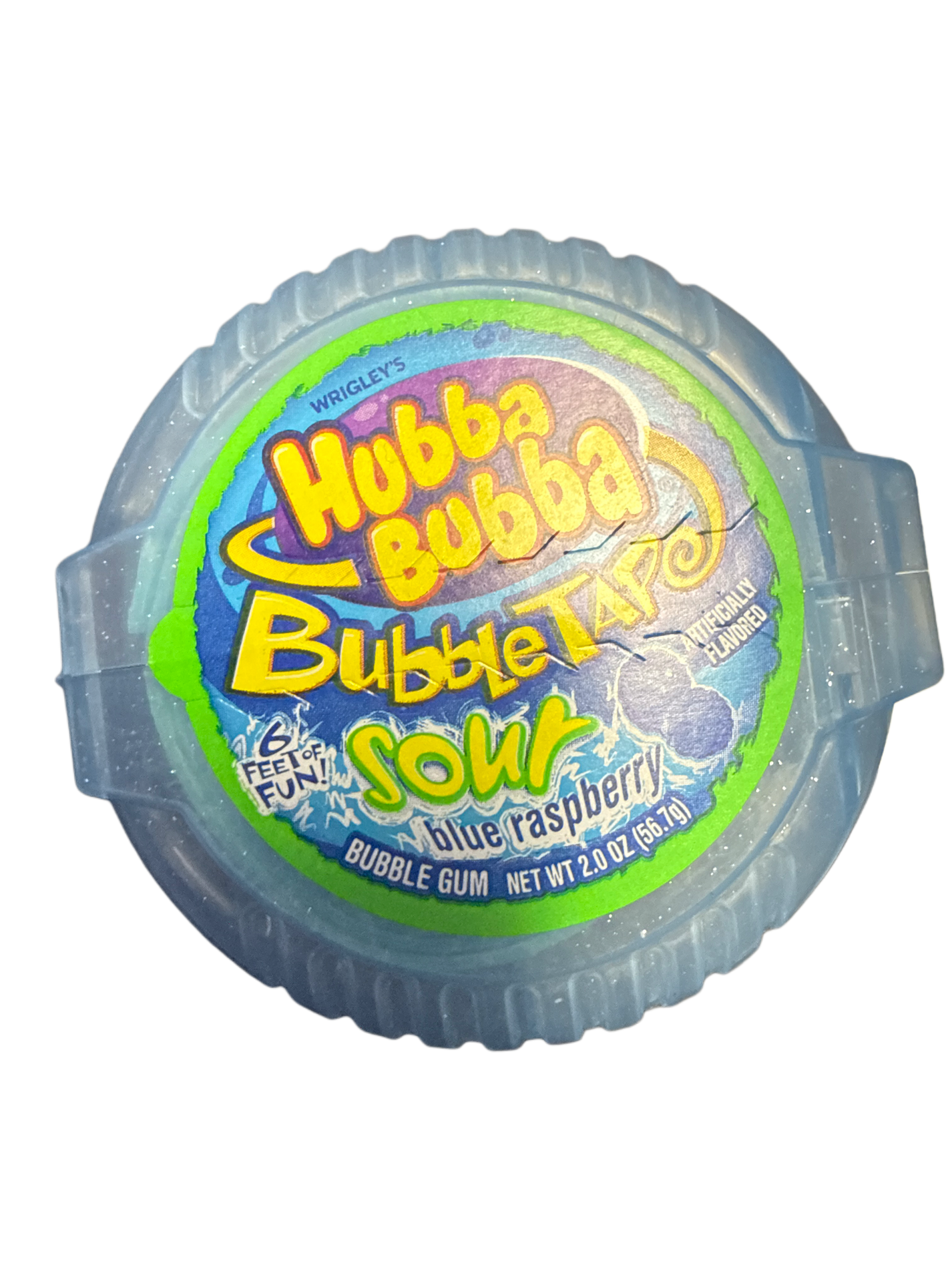 Hubba Bubba Sour Blue Raspberry Bubble Tape 56.7G — Mexico Edition