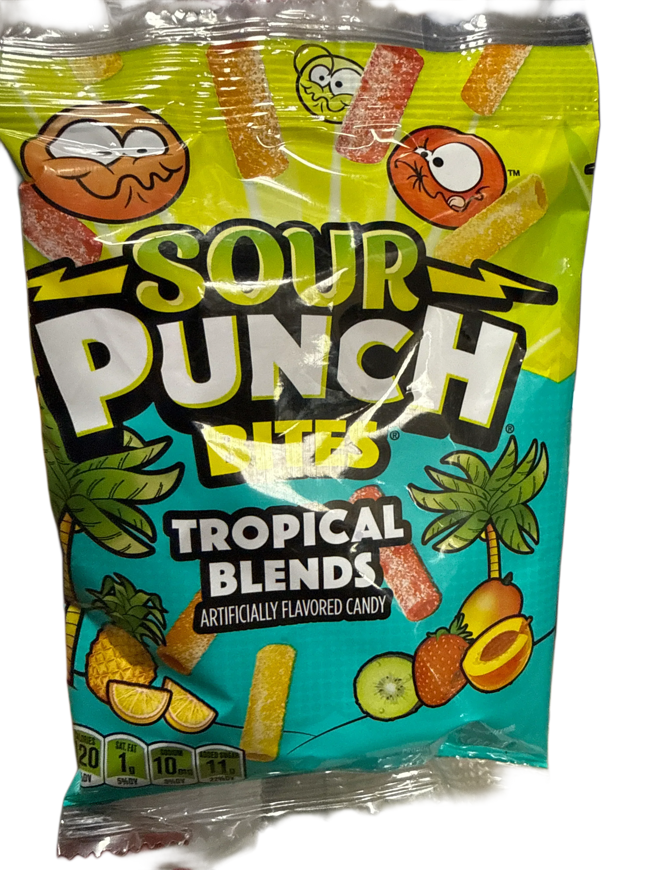 Sour Punch Bites Mezcla Tropical 142G – Dulces de EE. UU. | Canadá