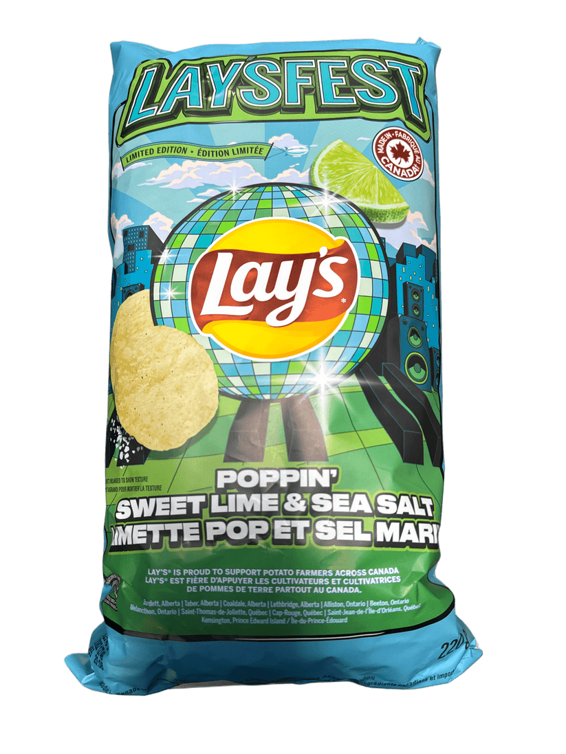 Lays Limited Edition Laysfest Poppin Sweet Lime and Sea Salt 220G - Ca