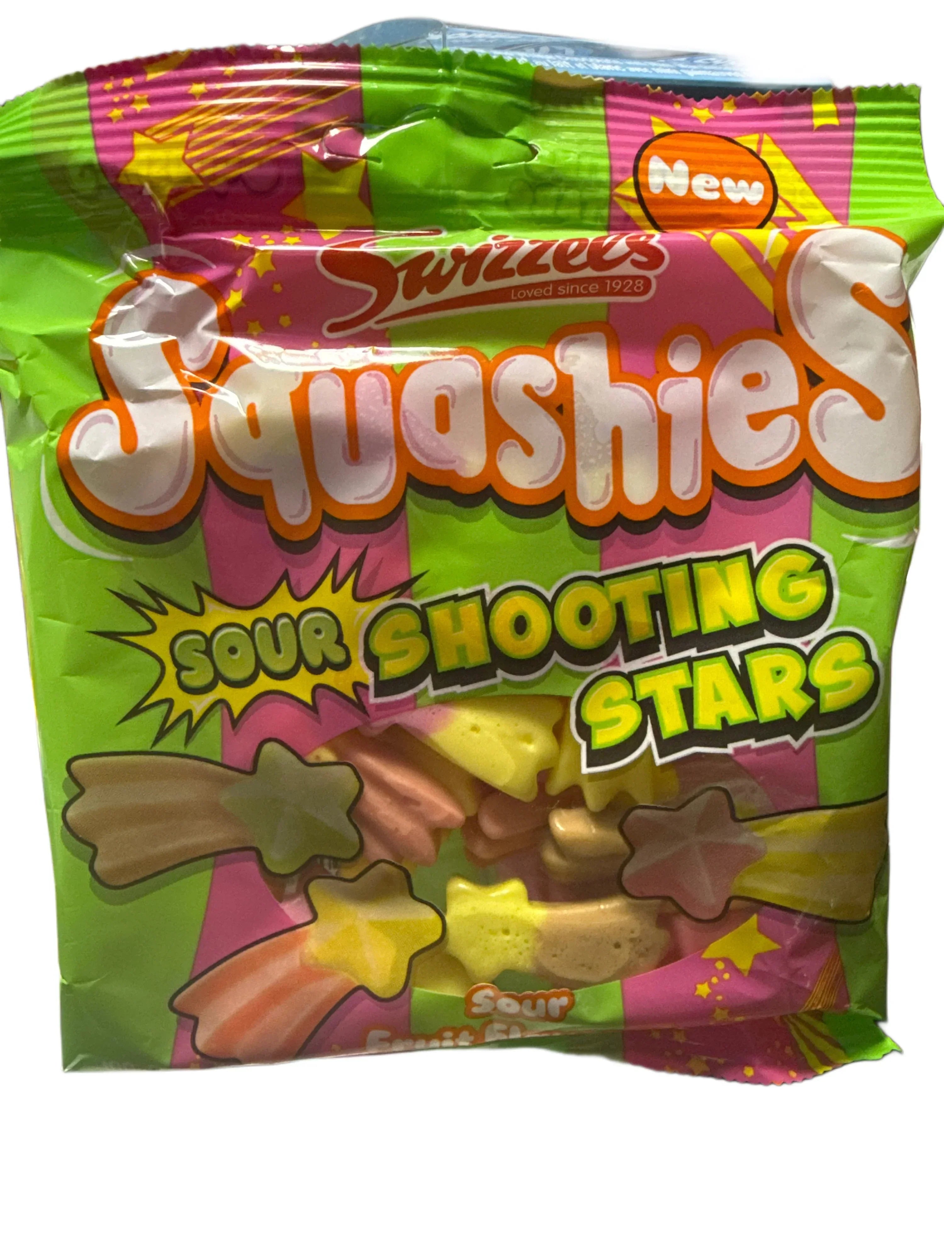 Squashies Sour Shooting Stars Candy 100G – U.K Edition