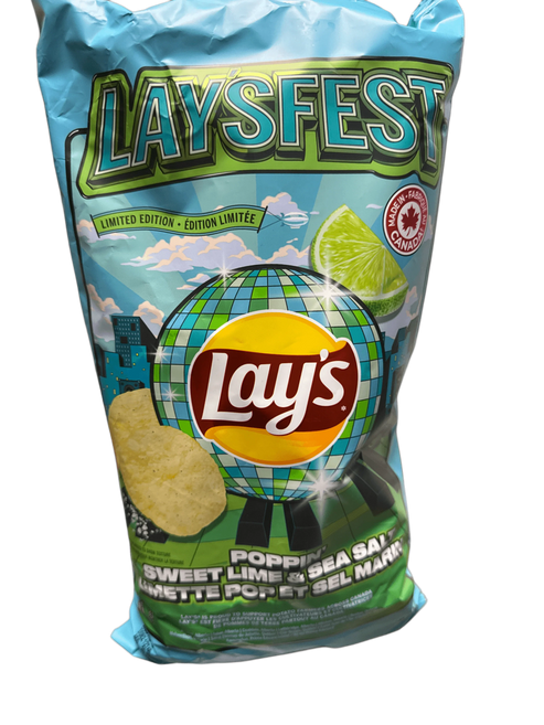 Lays Limited Edition Laysfest Poppin Sweet Lime and Sea Salt 220G - Ca