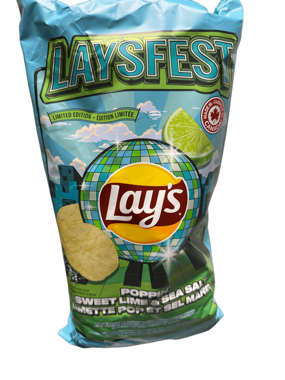 Lays Limited Edition Laysfest Poppin Sweet Lime and Sea Salt 220G - Ca