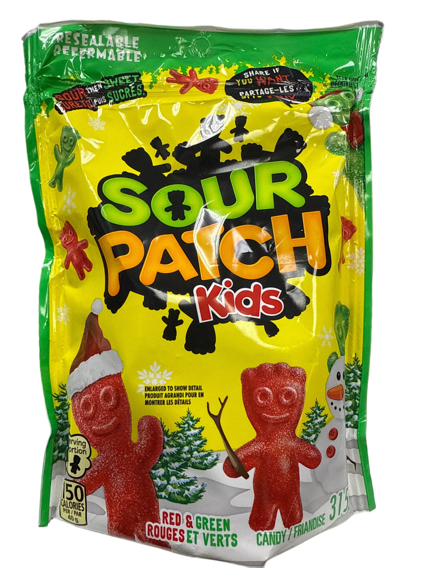 Sour Patch Kids Christmas Red & Green 315G – Canadian Edition