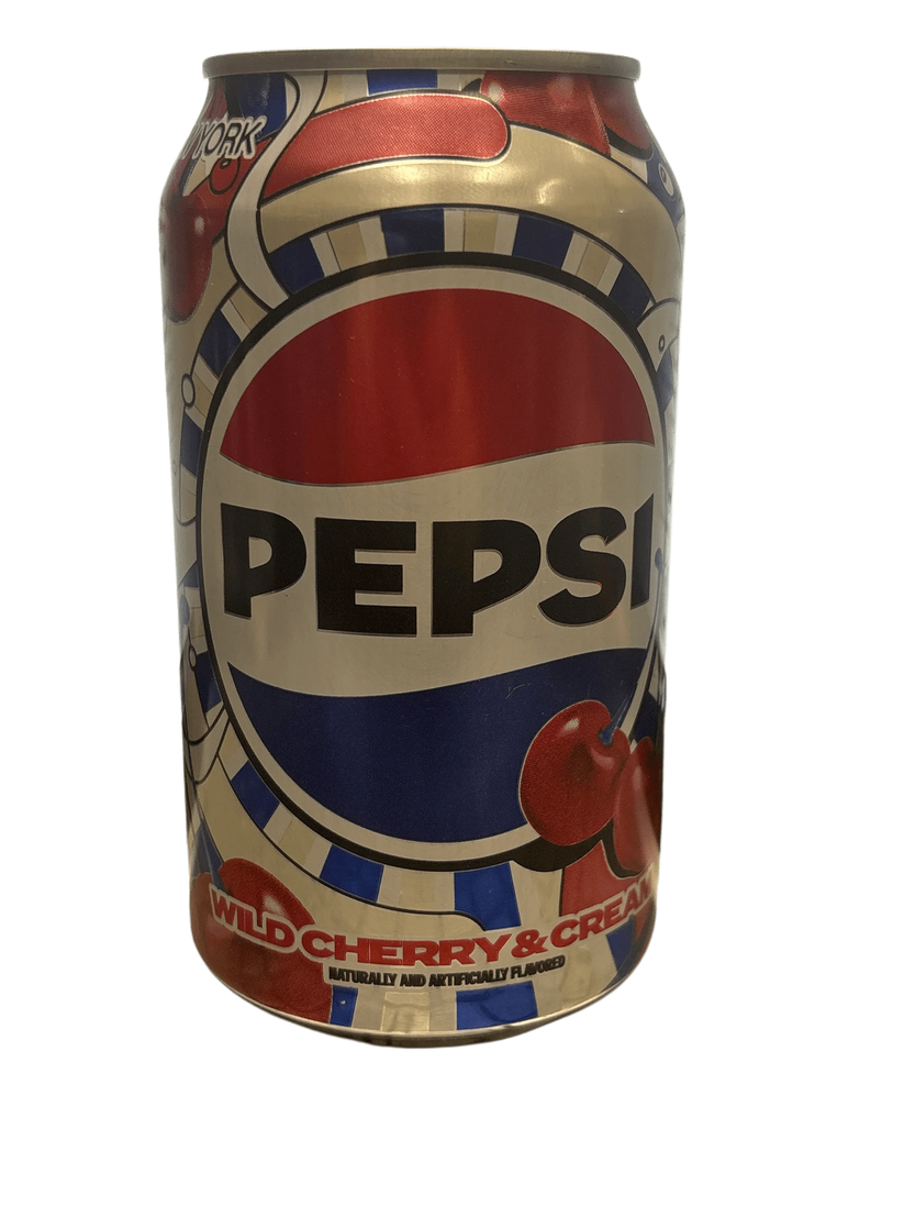 Pepsi Wild Cherry & Cream Soda Can 355ML - New York Edition - U.S Edit