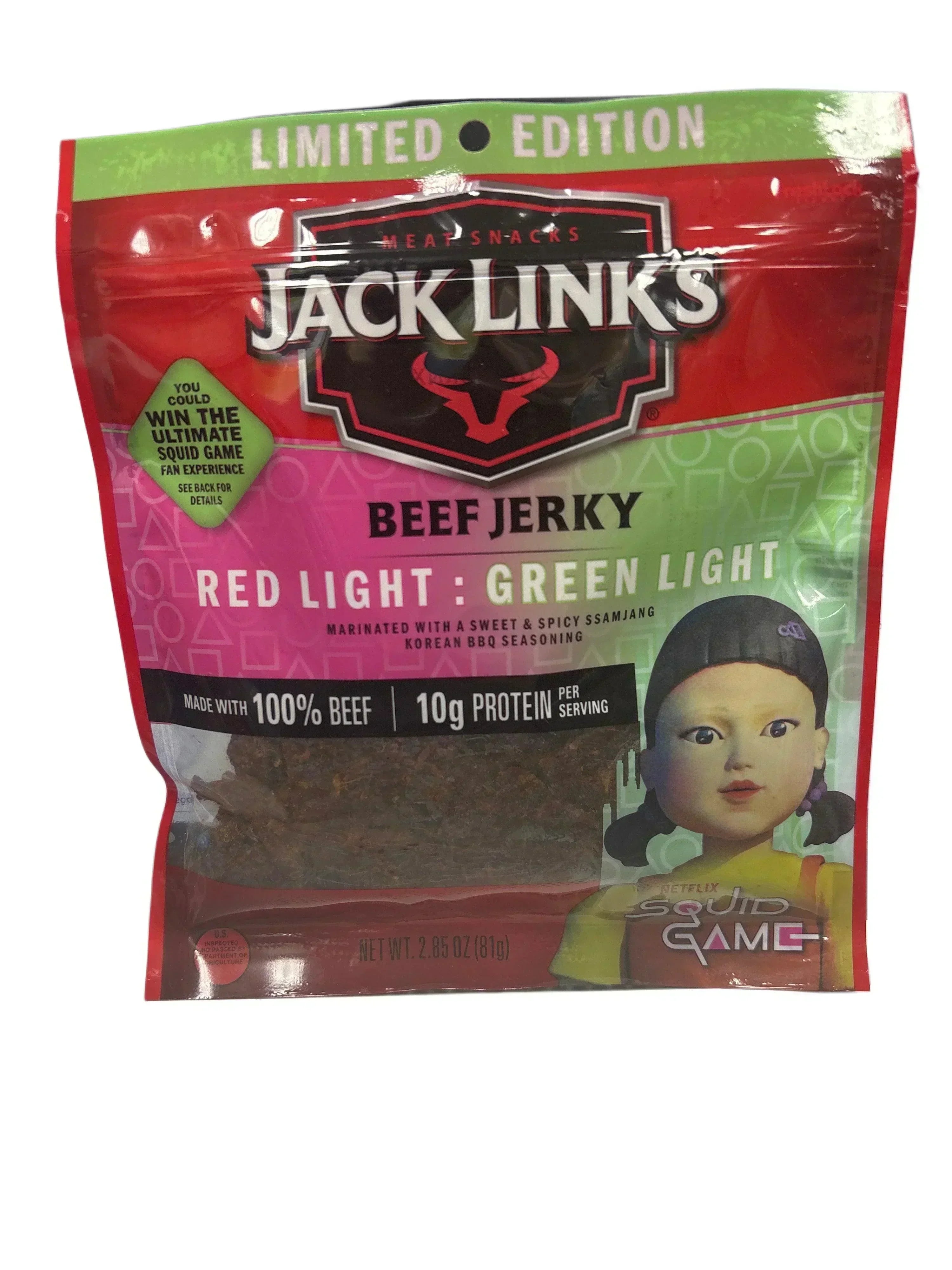 Jack Link's Squid Game Red Light Green Light, Beef Jerky