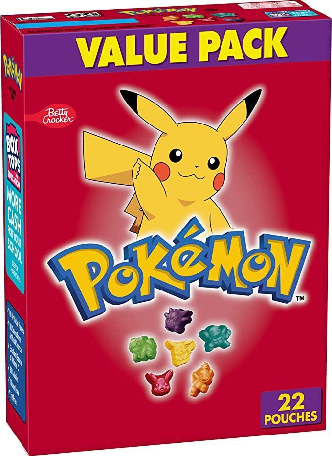 Betty Crocker™ Snacks aromatisés aux fruits Pokémon - 22 sachets