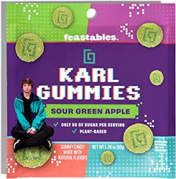 Feastables Karl Gummies Sour Green Apple Bag 1.76OZ