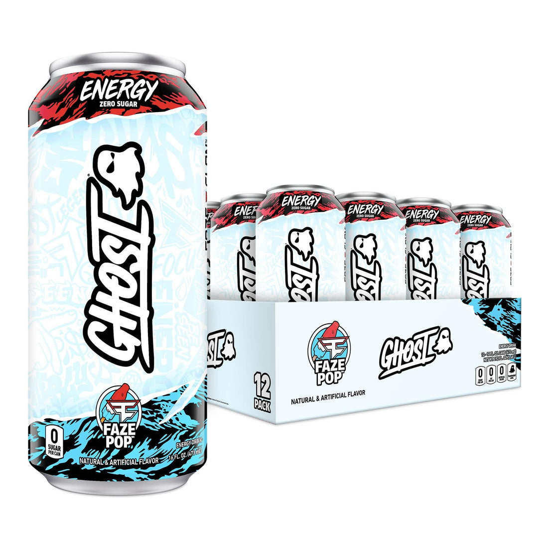 Ghost Faze Pop Energy Drink | Nostalgic Popsicle Flavor
