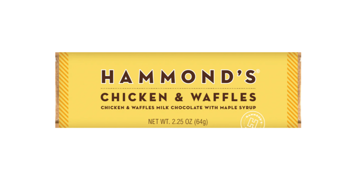 Hammond's Chicken & Waffles Chocolate Bar 64G