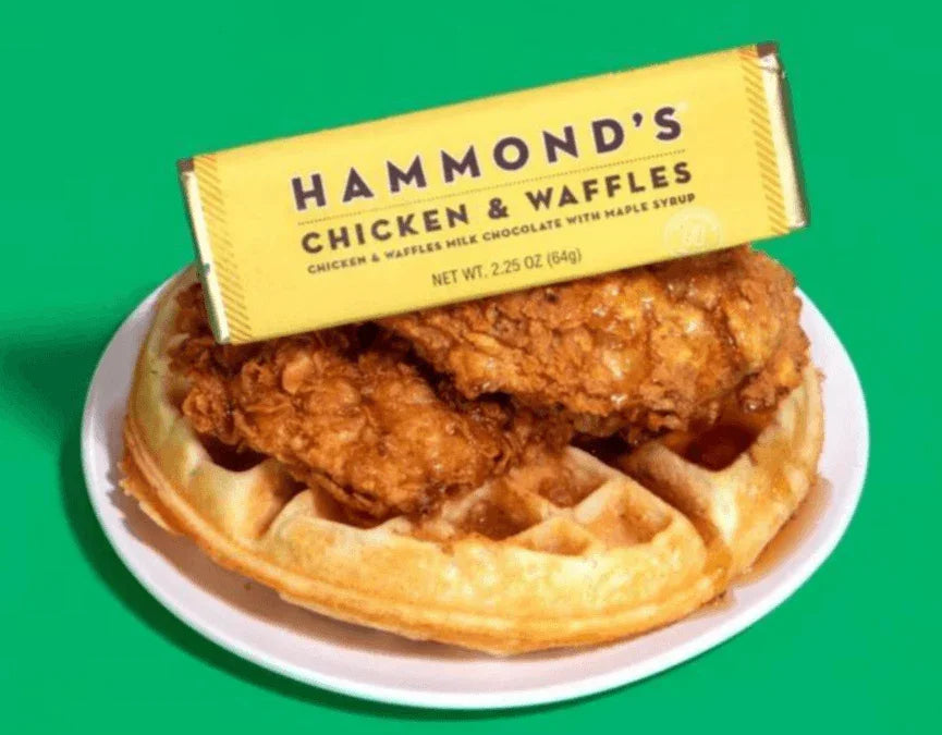 Hammond's Chicken & Waffles Chocolate Bar 64G