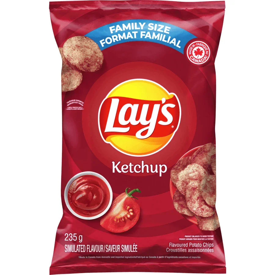 Lays Ketchup Chips - 235G | Canadian Classic