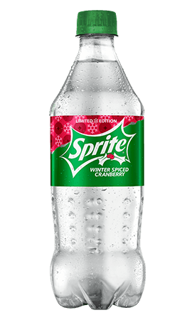 Limited Edition Sprite Winter Spiced Cranberry Bottle