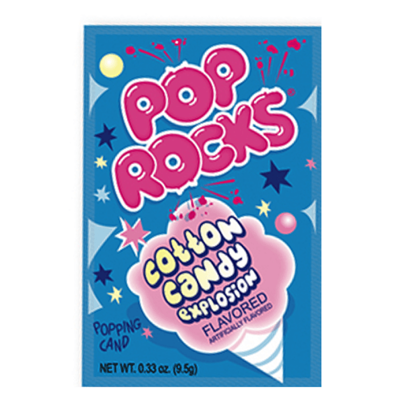 Pop Rocks Cotton Candy 9.5G | Popping Sensation