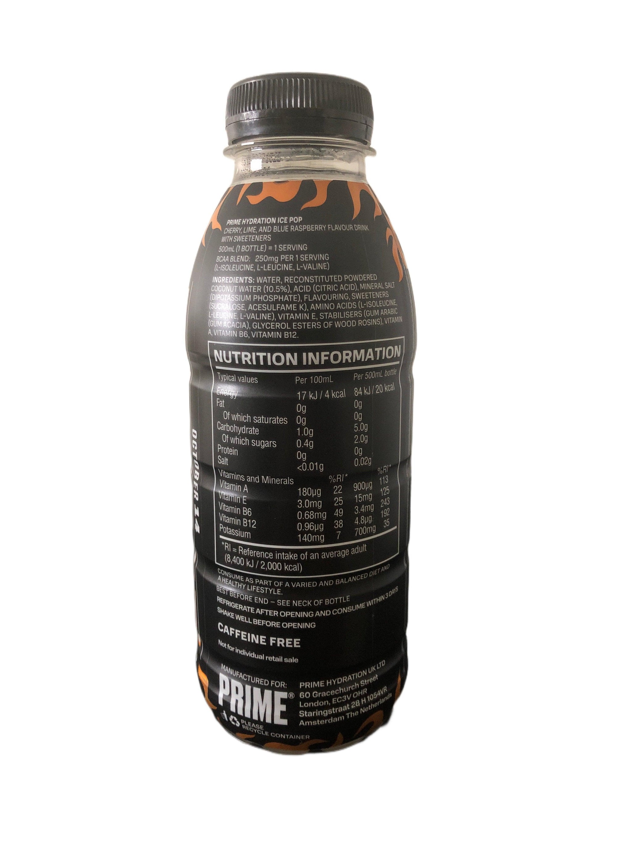 Prime Hydration Prime Card Black Bottle Misfits Collectable Edition
