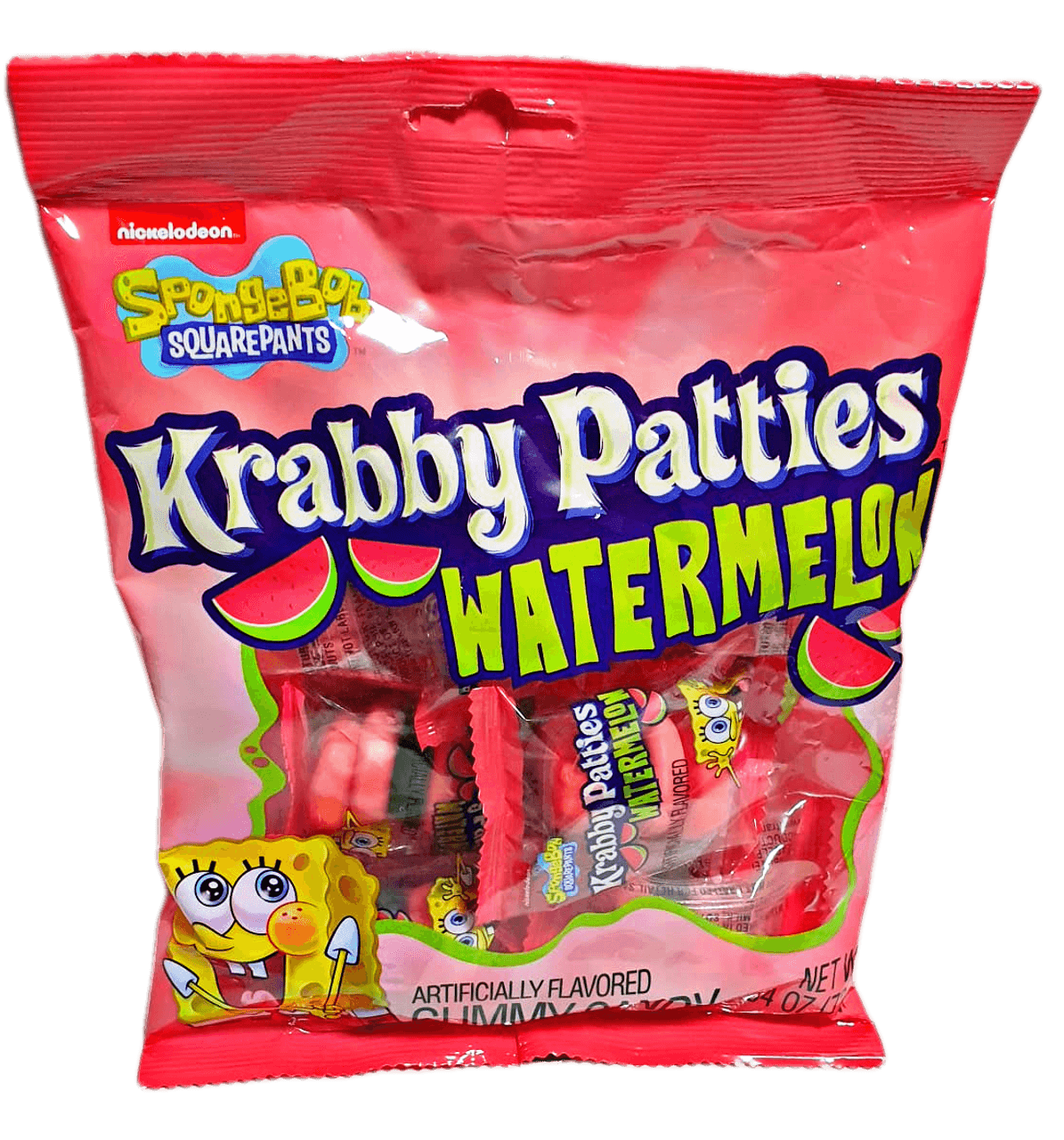 Spongebob Krabby Patties Watermelon Candy Bag