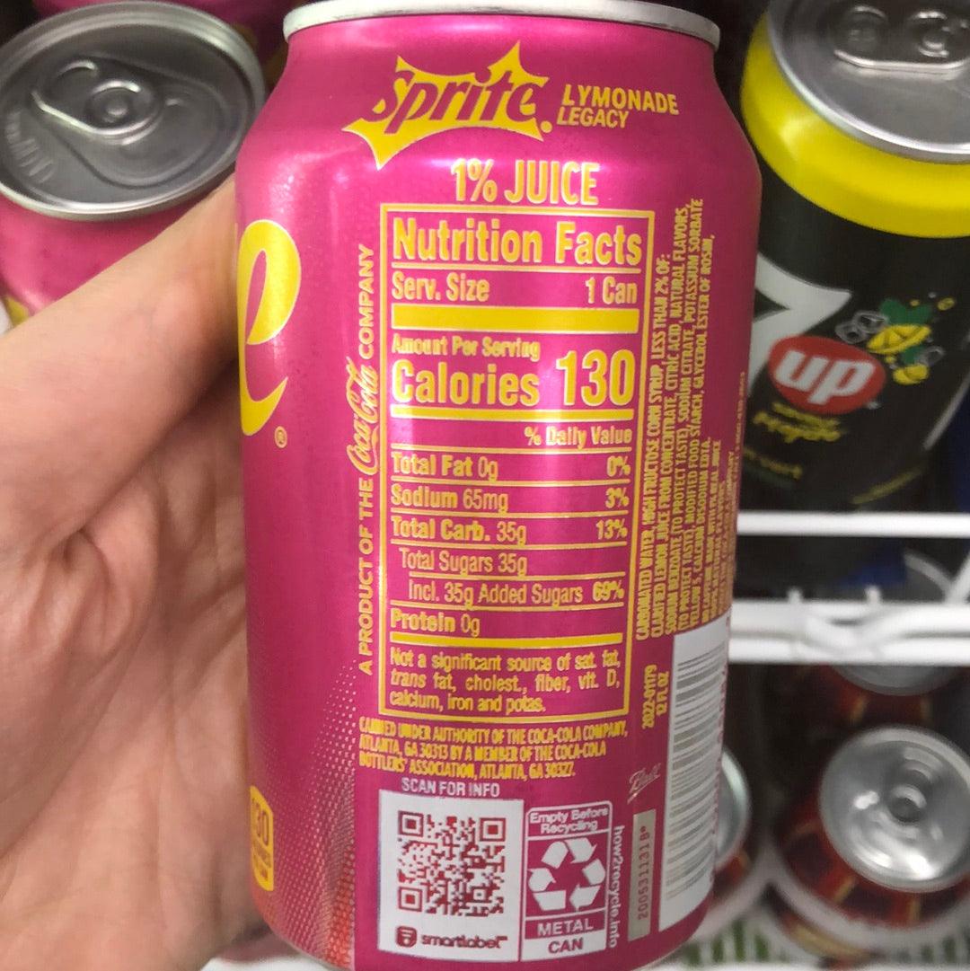 Sprite - Lymonade Legacy Soda Can - 355 ml