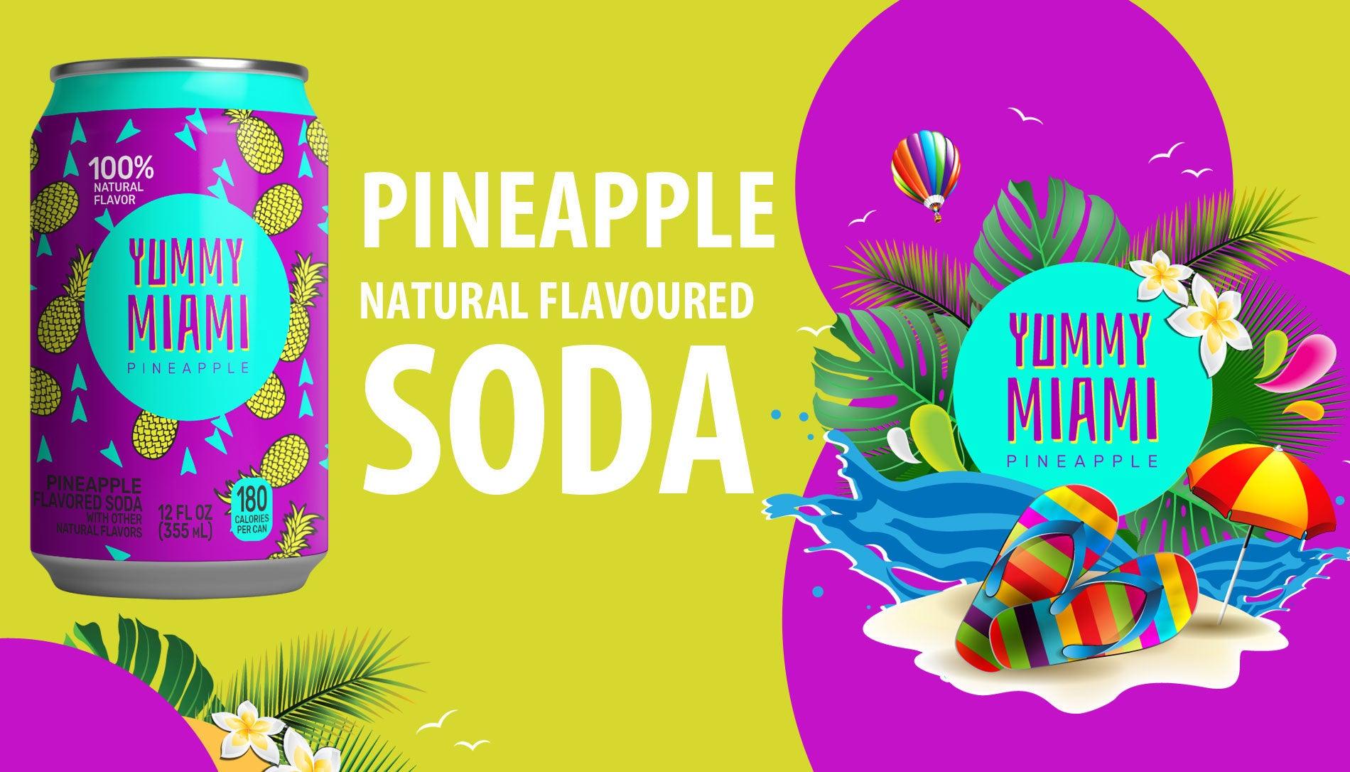 Yummy Miami Pineapple Can 355ML